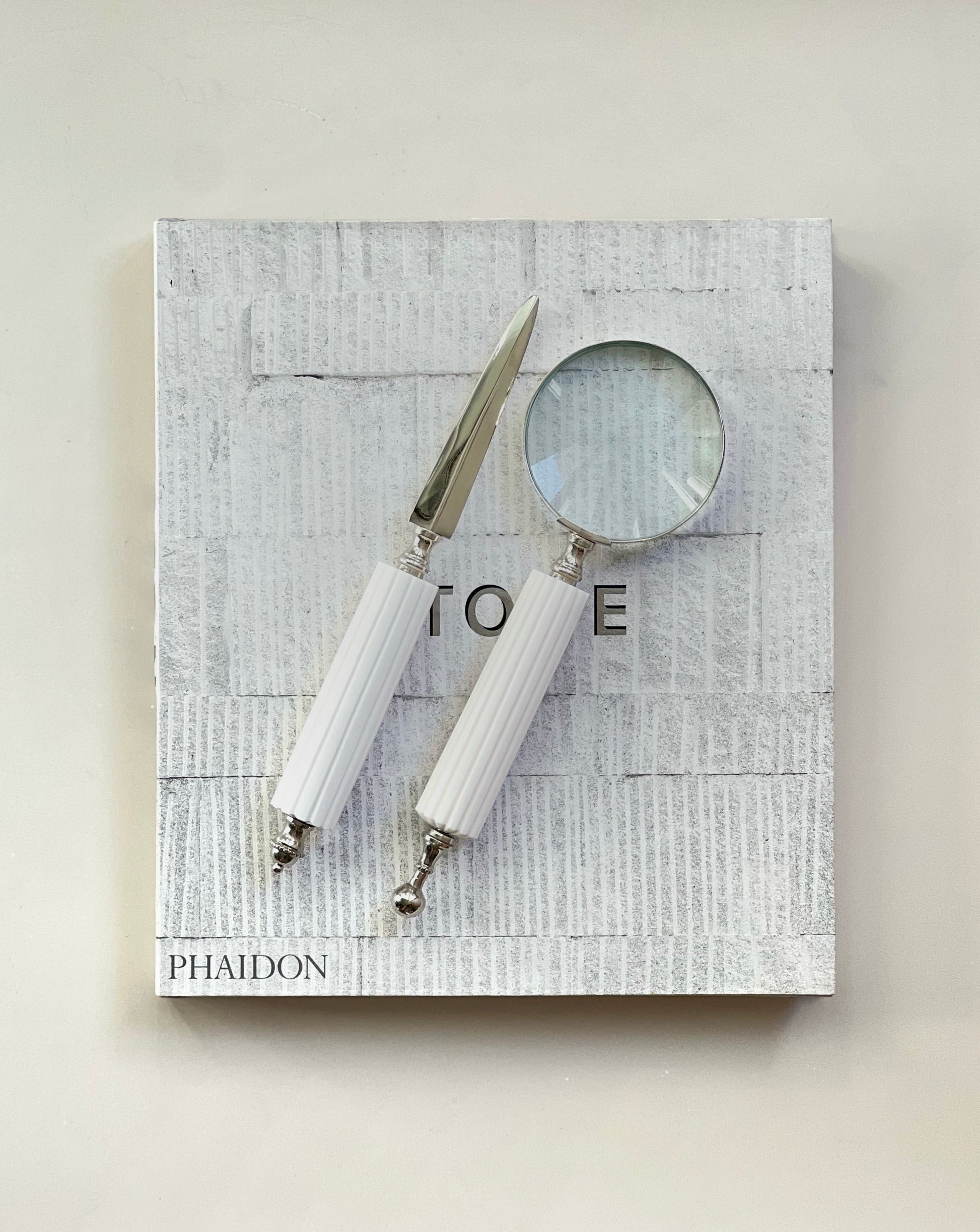 Magnifying Glass and Letter Opener Set - White – Copacabana Home